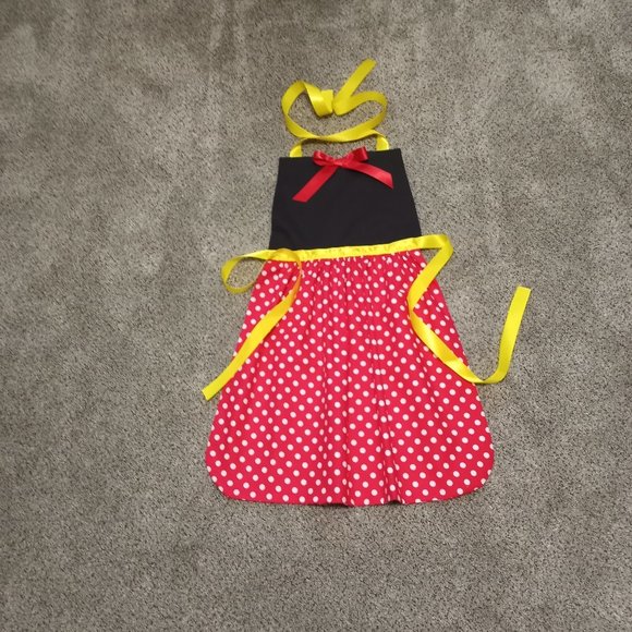 Hand Crafted | Costumes | Minnie Mouse Apron Or Costume | Poshmark